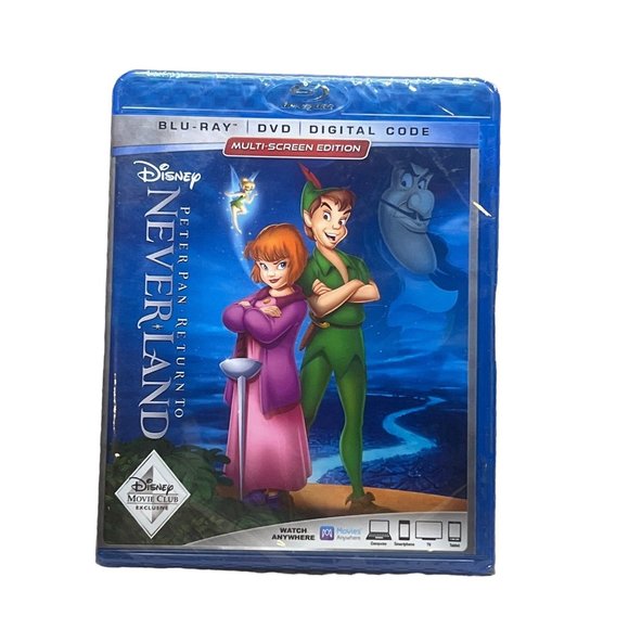 Disney | Toys | New Peter Pan Return To Neverland Bluraydvd 28 2disc ...